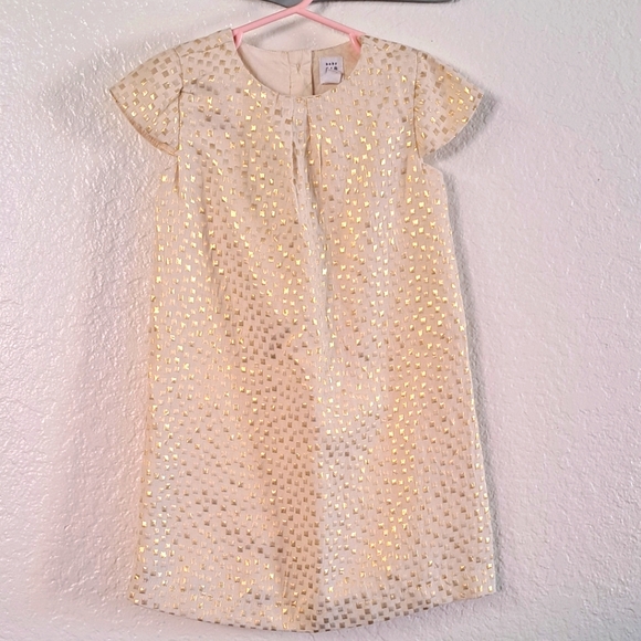 GAP | Dresses | Nwot Baby Gap Gold And Cream Dress 4t | Poshmark